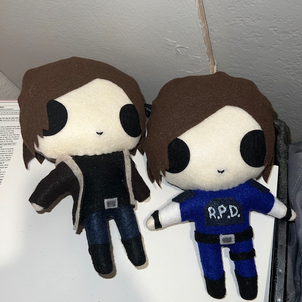 Resident Evil 4 Leon Inspired Plush Chibi Kawaii Cute Fanart - Etsy