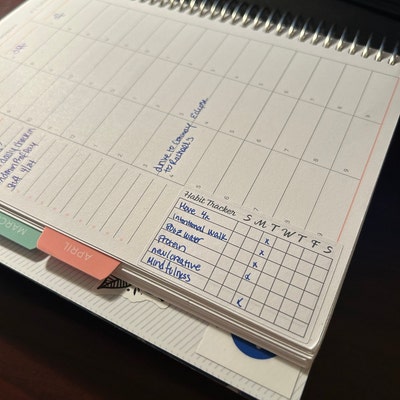 WEEKLY HABIT Tracker Table, Functional Label Planner Stickers for Erin ...