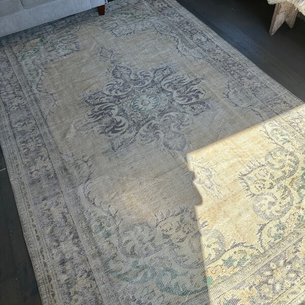 Boho Rug,small Turkish Rug,oushak Door Mat Rug,2x3 Wool Rug,entry Rug ...