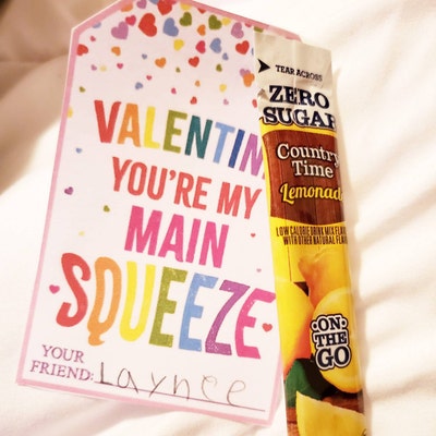 You're My Main Squeeze Valentine, Squishies Valentine, Squishy Toy ...