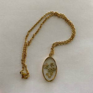 Gold Plated Birth Flower Necklace for Women Square Multiple - Etsy