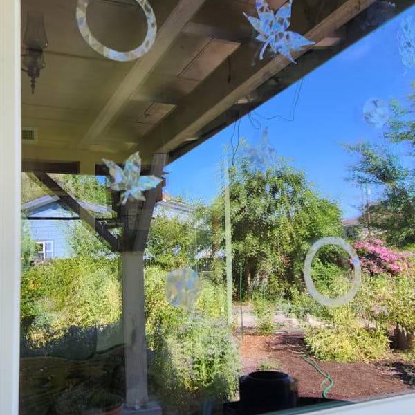 Flower of Life Mandala Window Cling - Bird Strike Prevention Decals ...