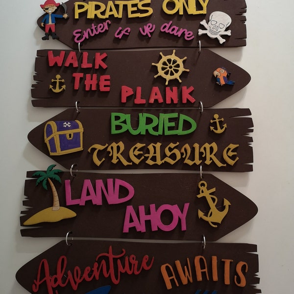 Blank Craft Kit Laser Cut Wooden MDF Direction Sign Theme Room Door ...