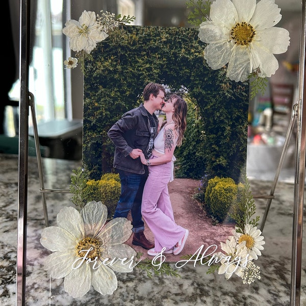 Pressed Flower Photo Frame | Flower Frame | Custom Photo Frame ...