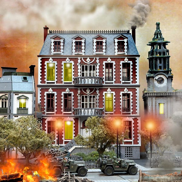 WW2 Normandy Large Château for Wargames (28mm-32mm Terrain With ...