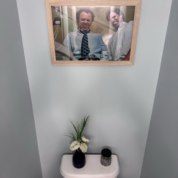 Funny Bathroom Poster, Edward Smell Stinky Face Digital Print, Bathroom ...