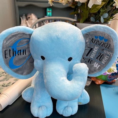 Birth Stat Elephant SVG Birth Announcement SVG Birth Stats - Etsy