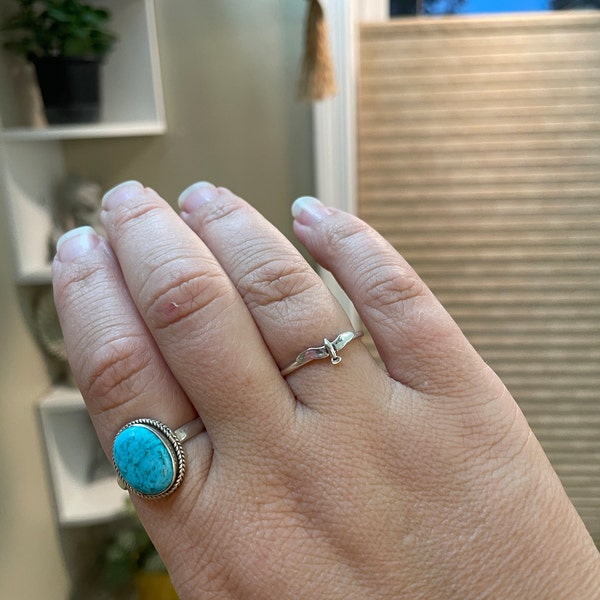Bird Ring, Sterling Silver, Seagull, Stacking Ring, Nature Inspired ...
