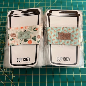 PRINTABLE Cup Cozy Display Inserts Digital PDF Coffee Sleeve Insert ...
