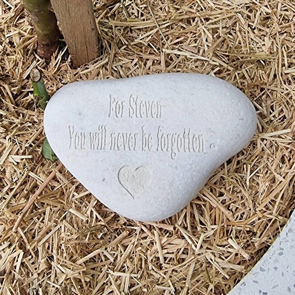 Personalised Engraved River Rocks | Unique Gift | Engraved Stone ...