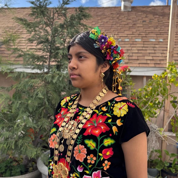 Navy Blue Embroidered TEHUANA Dress: Vintage Mexican Dress, Kaftan ...