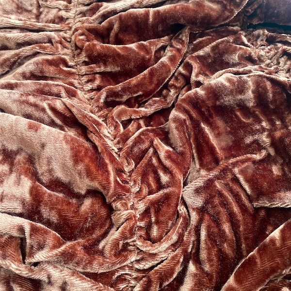 Burnt Orange Velvet Bedspread Velvet Throw Blanket With Handmade ...