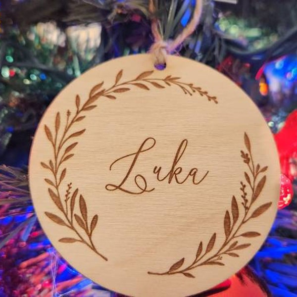 Engraved Baby Name Sign, Calligraphy Style, Wooden Baby Name Sign, Baby ...