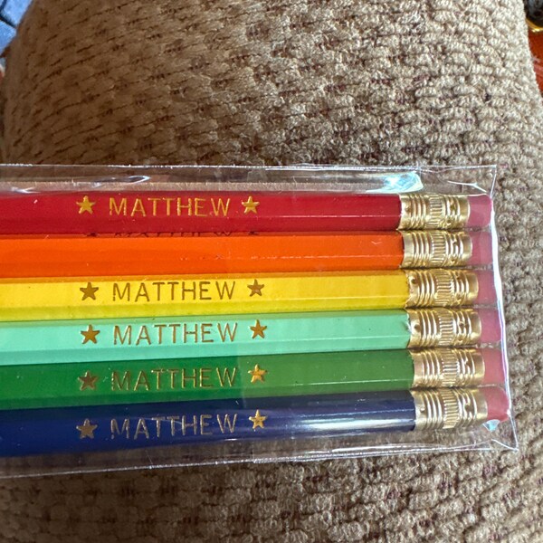 Personalized Pencils, 12 Pencil Set, Stocking Stuffer, Christmas Gift ...