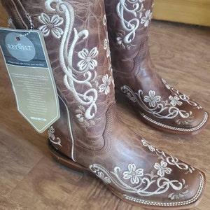 Western Cowboy Boots / White Cowboy Boots / Cowgirl Boots/ Wedding ...