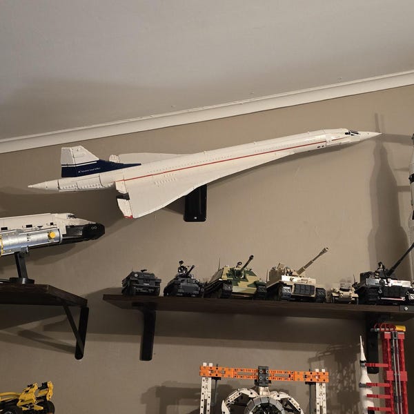 Angled Wall Mount for Lego Icons Concorde 10318 | Durable | Easy ...