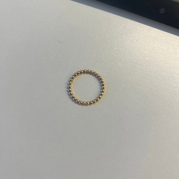 14k Gold Filled Ring, Gold Stackable Rings, Dainty Gold Ring Set, 14k ...