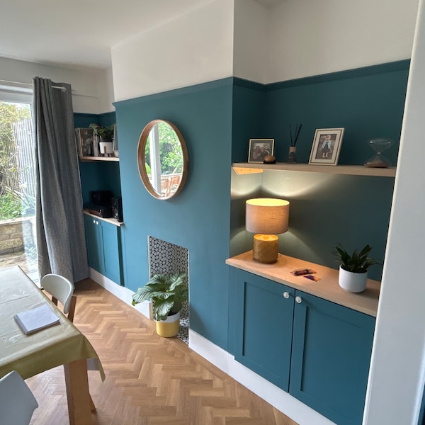 Built-in MDF Cupboards for Your Alcove DIY Project - Etsy UK