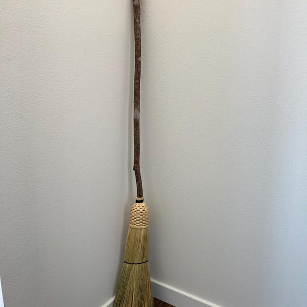 BESOM mid-sized Primitive Broom - Etsy