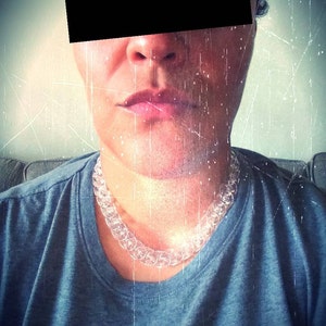 Clear Large Cuban Link Necklace. Acrylic Glass Chain. | Etsy