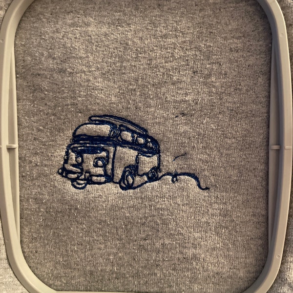 Van Embroidery Design - Etsy