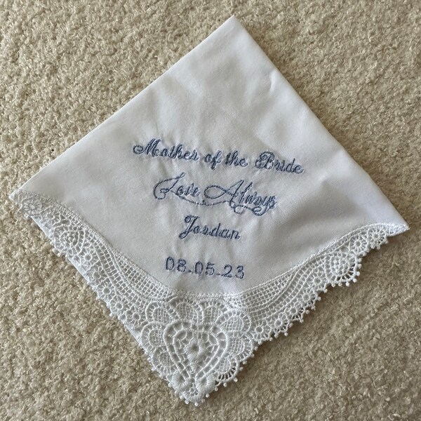 FRENCH SCRIPT FONT Embroidered Monogrammed Napkins, Hand Towels and ...