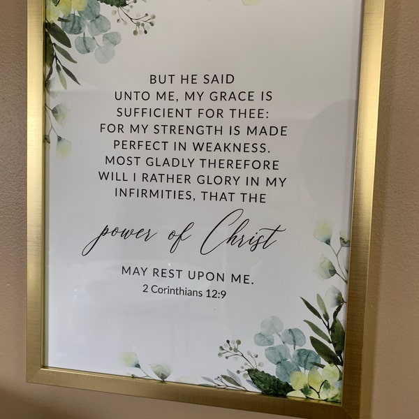 Personalized Bible Verse Printable, Custom Bible Verse Digital Download ...