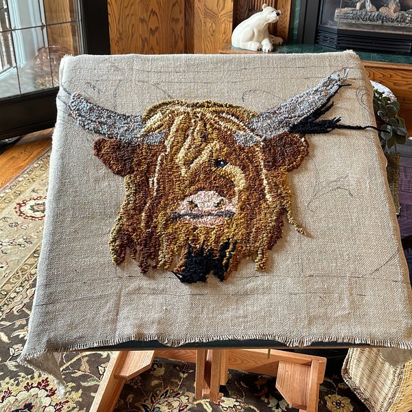 Rug Hooking 24 X 24 Oak Floor Stand Etsy