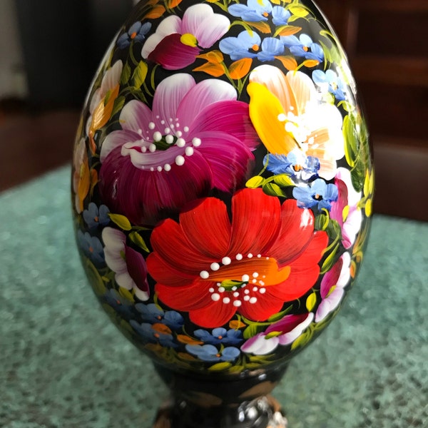 Ukrainian Easter Egg • Ukraine Seller Decorative Wooden Pysanky • Hand ...