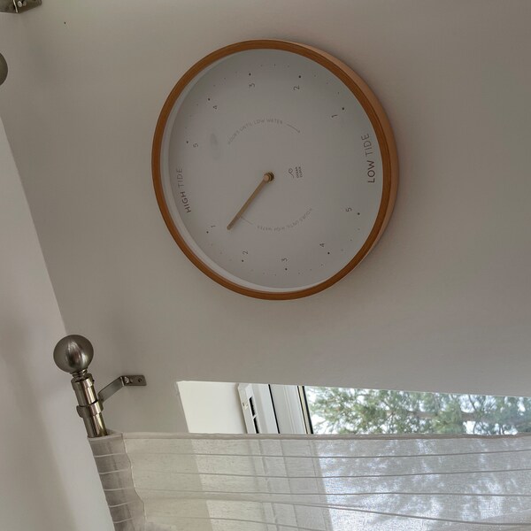 Moon Phases Clock | Lunar Clock | Custom Wood Clock | Coastal Wall ...