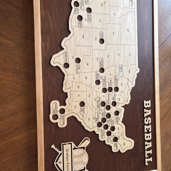 MLB Stadium Map, Baseball Stadium Map, Pro Baseball Stadium Tracker ...