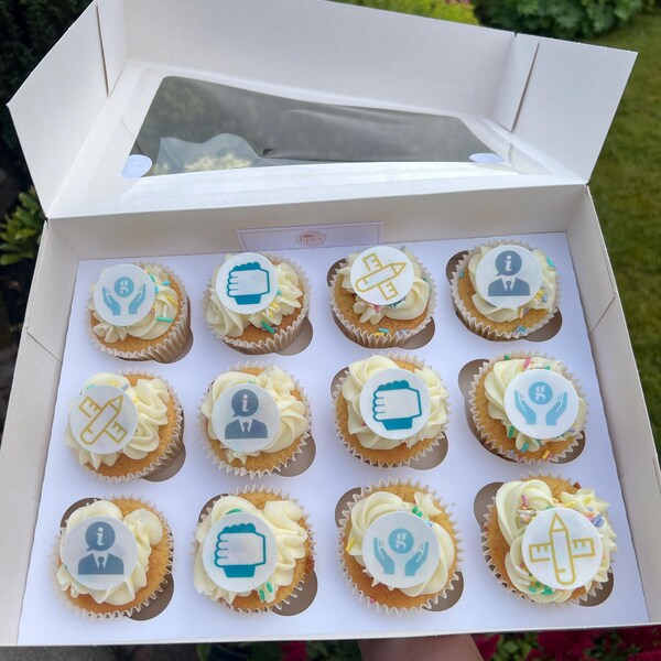 30 Personalised Edible Rice Paper Cupcake Toppers / Birthdays Pre Cut ...
