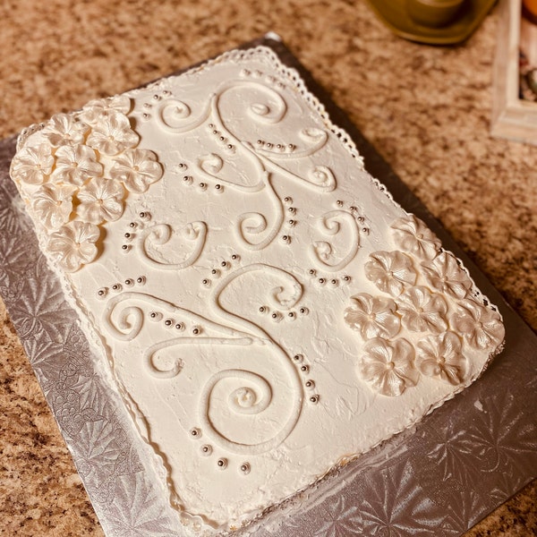 Gumpaste Cake Decorations WHITE Gum Paste Blossoms 24 Piece - Etsy