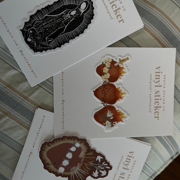 Catholic Sticker Bundle, Catholic Vinyl Stickers, Catholic Gifts ...