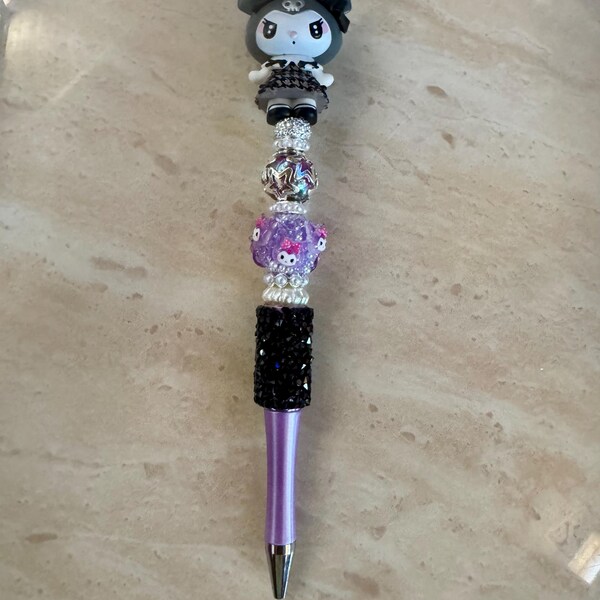 DEMON SLAYER Fancy PEN | Cute Custom Beaded Pens | Fun Gift | Office ...