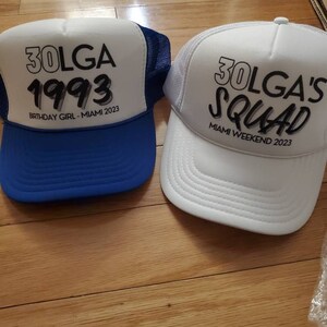 40 AF Squad Crew 40th Birthday Hats 13 Colors Vacation and Birthday ...