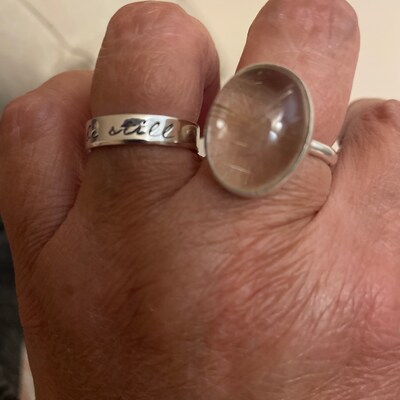 Be Still Ring Sterling Silver Ring Gifts for Her - Etsy