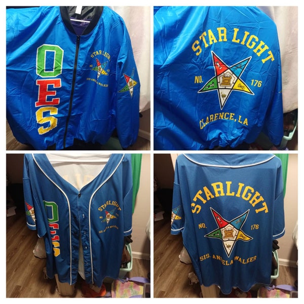 Order of the Eastern Star OES Masonic Unisex Bomber Jacket S-5XL - Etsy