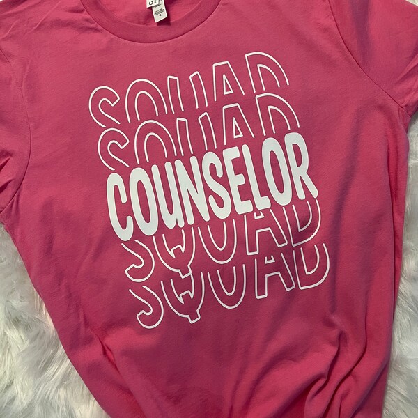 Counselor Squad Svgs | School Counselor T-shirt | Counseling Cut Files ...