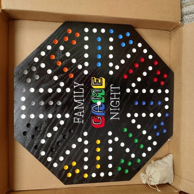 Family Game Night Wahoo Game Board, 8 Player Wahoo, Octagon Aggravation ...