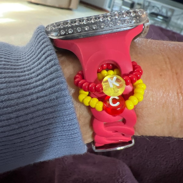 KC Watch Charm Set, Kansas City Super Bowl Watchband Gameday ...
