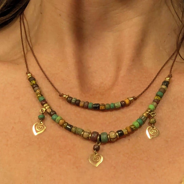 Boho Necklace,layering Necklace,modern Jewelery,charm Necklace,bohemian ...