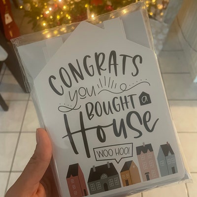 SET of Congrats You Bought a House Closing Day Greeting Cards W ...
