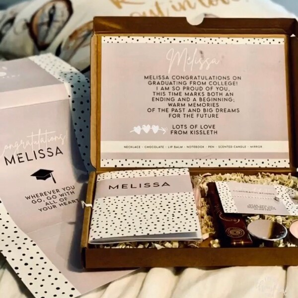 Personalised Graduation Gift Box, Letter Box Gifts, Graduation Present ...