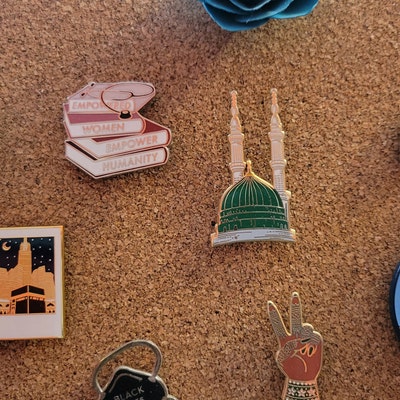 Enamel Pin-kaabah Polaroid Gold Enamel Pin, Muslim Pin, Kabah Enamel ...