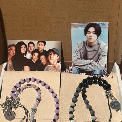 Jimin Face Collection Beaded Accessories Phone Charms Bracelets - Etsy