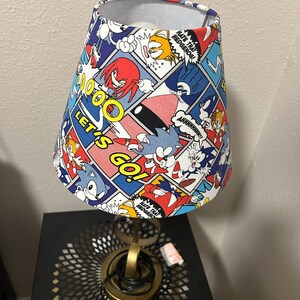 Sonic the Hedgehog Lamp Shade nintendo, Sega Characters Packed. Shades ...