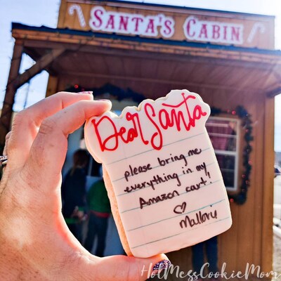 Dear Santa List Cookie Cutter - Etsy