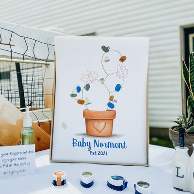 PRINTABLE Personalized Succulent Theme Party Decorations - Etsy