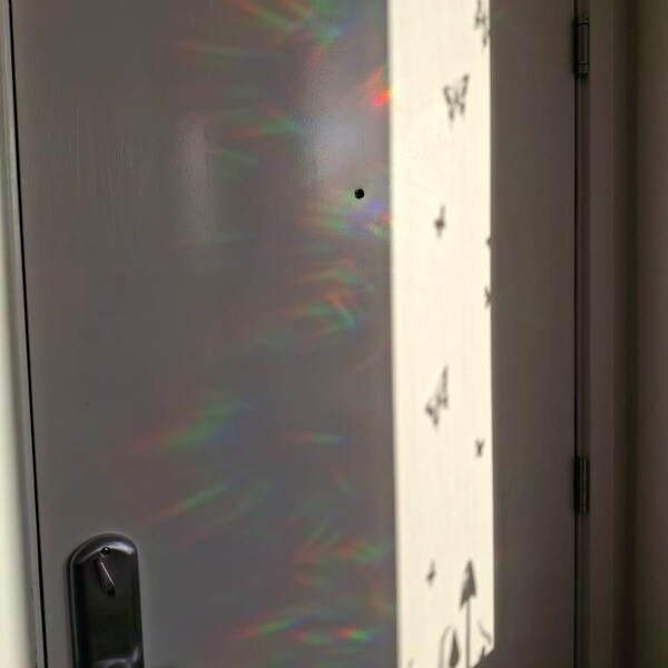 Sun Face With Lashes Window Cling Bling Holographic Rainbow Maker Sun ...